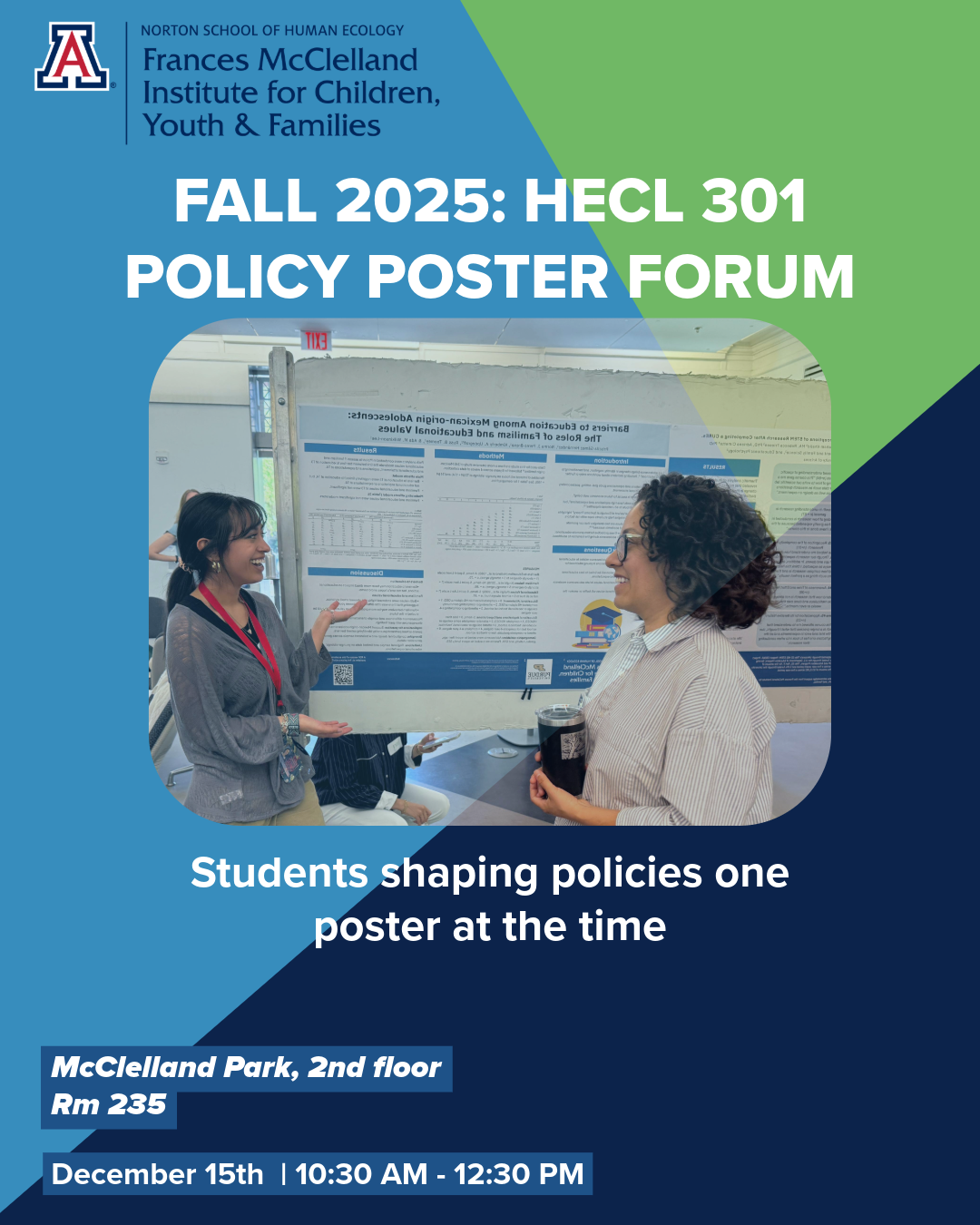 Fall 2025 Student Policy Poster Forum | Frances McClelland Institute